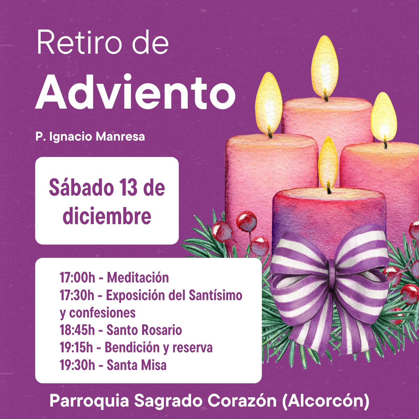 Retiro de Adviento 2025 - Sábado 13 de diciembre | Parroquia Sagrado ...